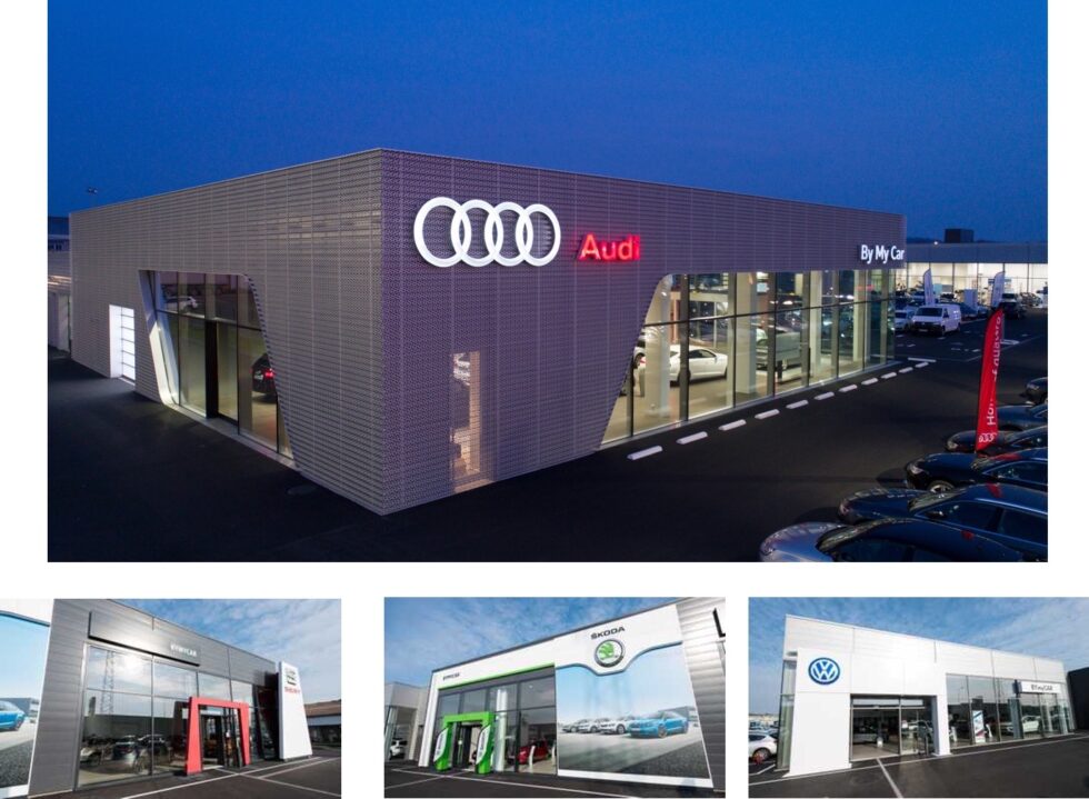 Construction de bâtiments pour concession automobile AUDI WV SKODA ...